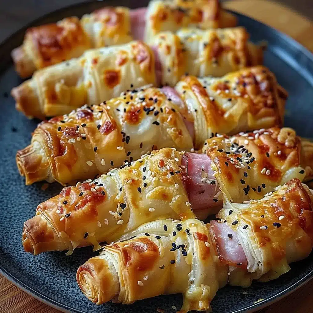 Ham and Cheese Puff Pastry Sticks
